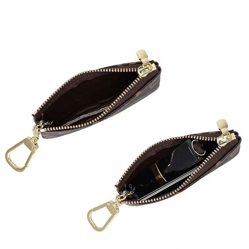 Checkered Coin Purse Keychain/wallet/key ring | eBay