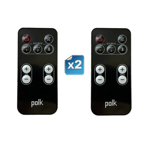 【Pack of 2】Remote Control For Polk Audio SurroundBar2000 RE19071 ...