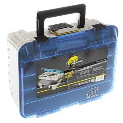 Plano 1349-00 Two Level Magnum 3449 Tackle Box, Sandstone/Blue, One ...
