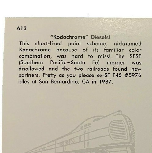 Locomotive Postcard, Kodachrome paint scheme, Santa Fe No. 5976 | eBay