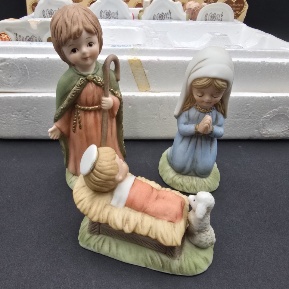 Lefton China The Bethlehem Collection 1986 Children Christmas Nativity ...