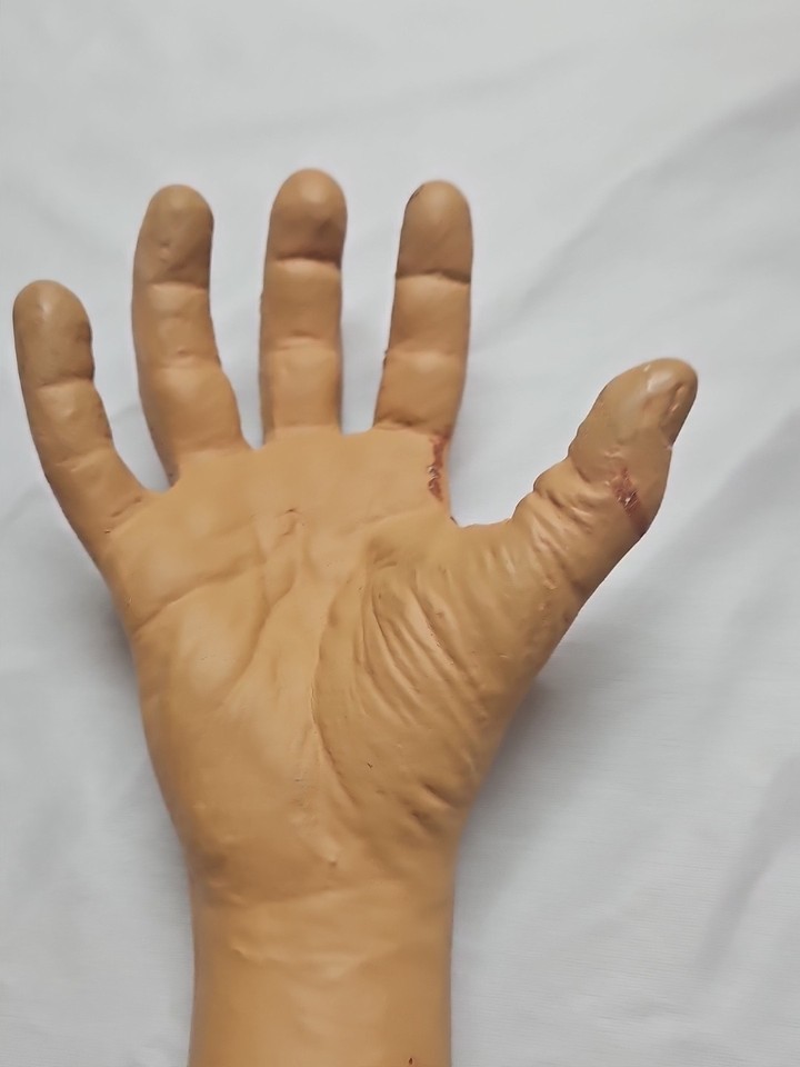 Fake Bloody Arm Adult Hand Prop Halloween Severed Lifelike Haunted ...