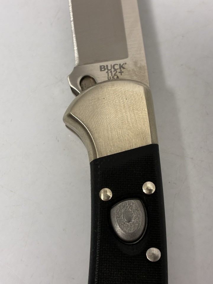 Buck Elite 112 Lockback Folding Knife S30V Nickel G10 Silver | eBay