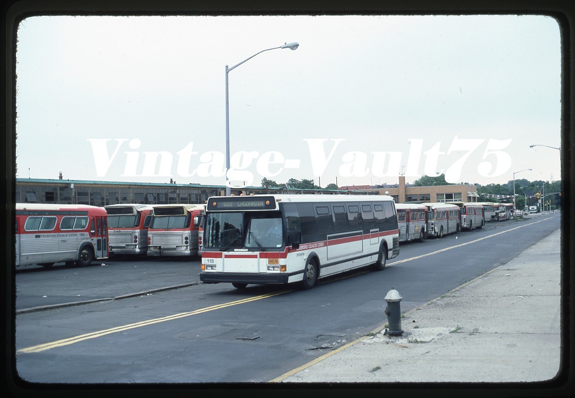 ORIGINAL SLIDE BUS 118 TRIBORO COACH Q33 NY NYC KODACHROME 1982 | eBay