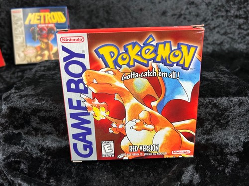 Pokemon Red Version Nintendo Gameboy Box Only Authentic Sandshrew 1st ...