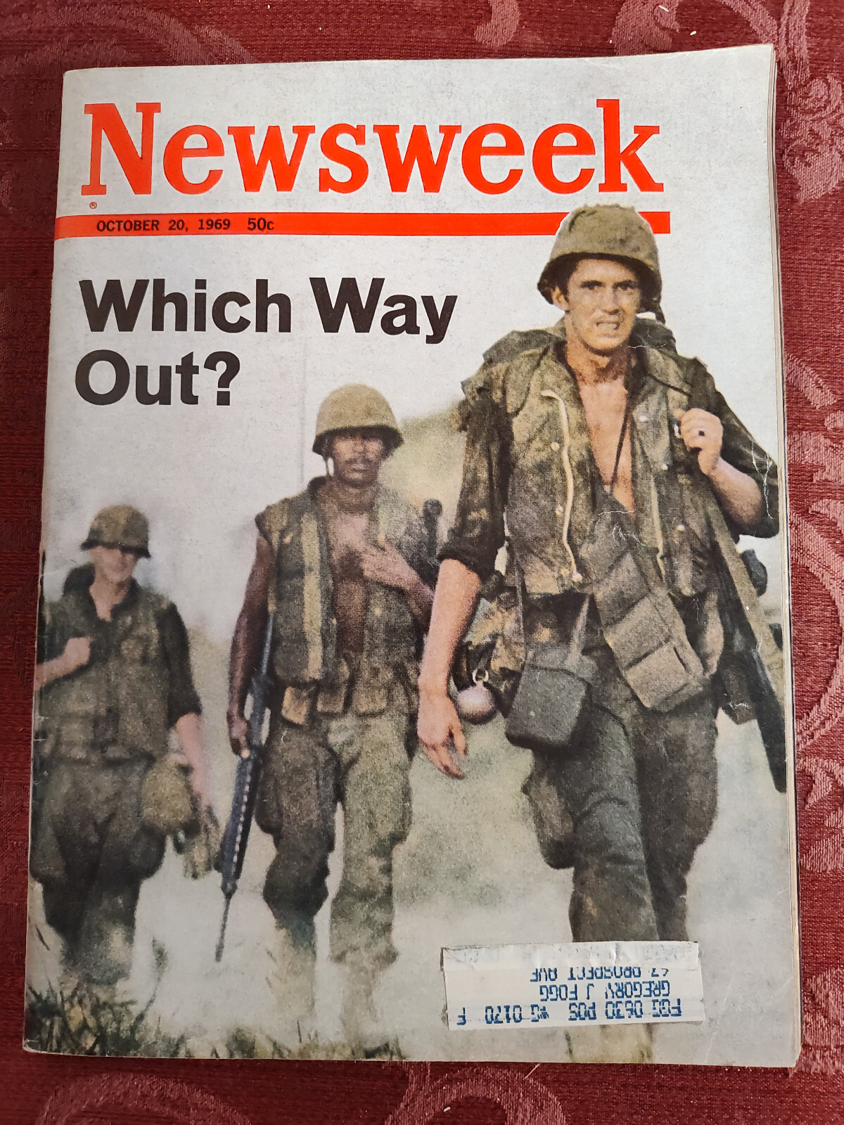 NEWSWEEK October 20 1969 VIETNAM War Way Out Clement F. Haynsworth ...