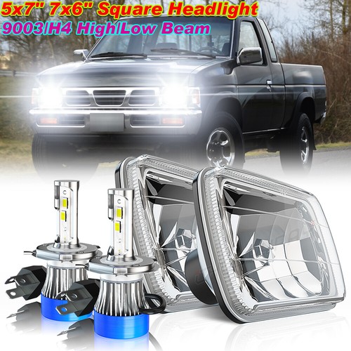 2x for Freightliner FL50 FL60 FL70 FL80 5x7" 7x6'' LED Headlights Hi/Lo ...