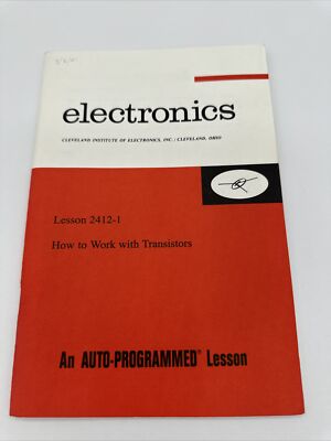Cleveland Institute of Electronics Auto-Programmed Lesson Book Lesson ...
