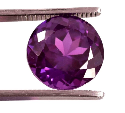 Saphir de mûre de Boysen violet naturel de 19,70 ct, coupe VVS, pierre ...