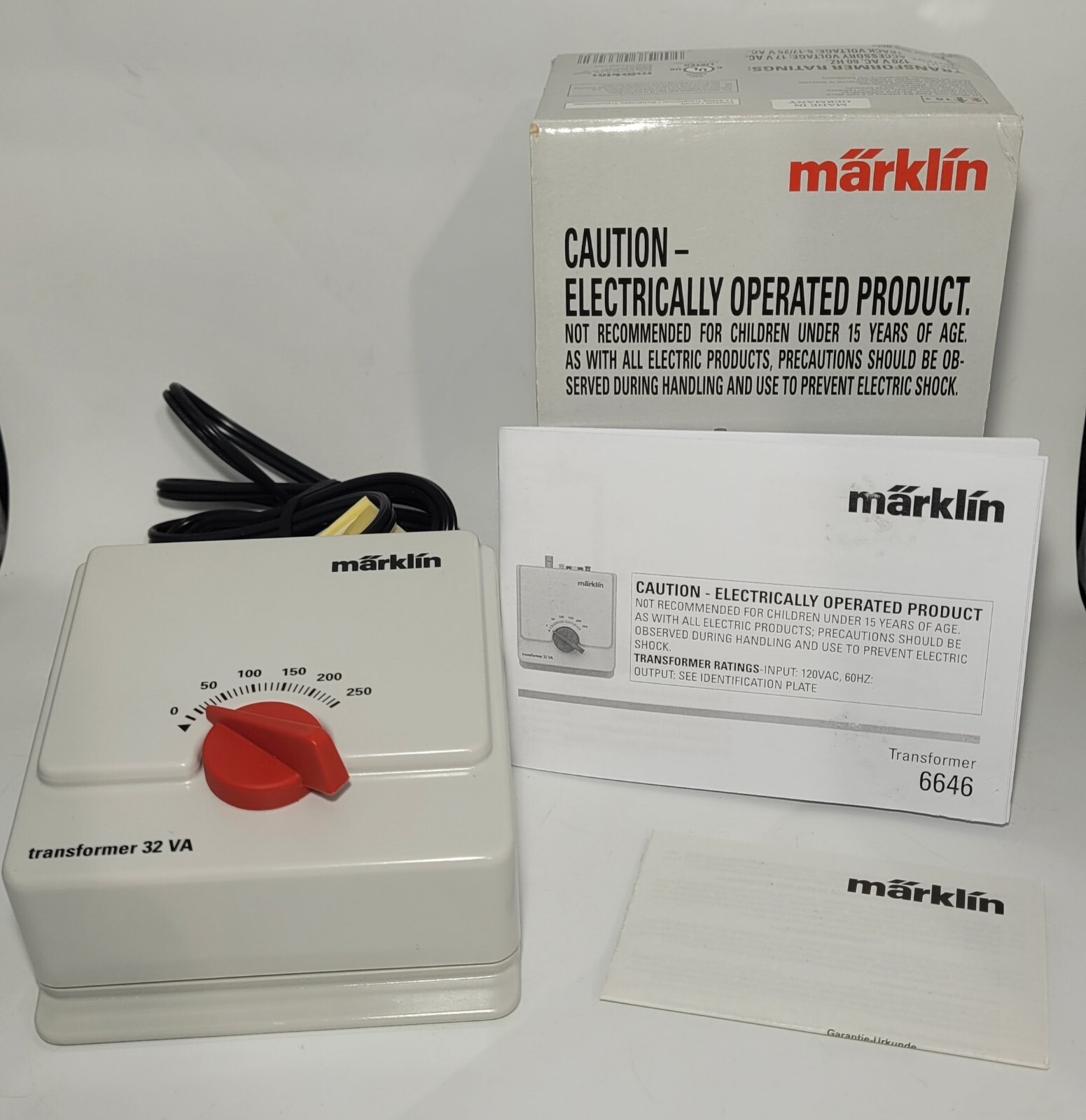 Marklin 6646 HO 110V 32VA AC Powerpack / Transformer LN/Box