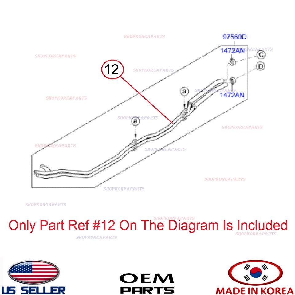 Genuine Cabin Heater Pipe & Hose ⭐OEM⭐ Hyundai H1 Starex 97560-4H010 | eBay