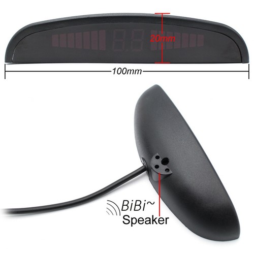 4 Parking Sensors Car Reverse Backup Rear Buzzer Radar System Kit Sound ...