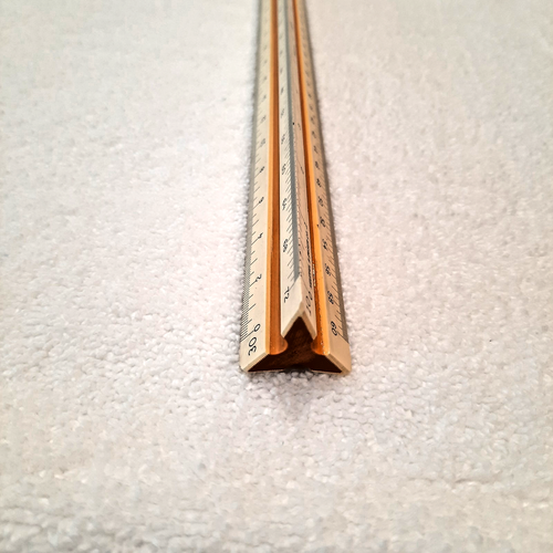 Vintage Keuffel & Esser Co Architect's Triangle Scale Drafting Ruler ...