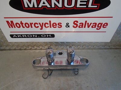05 YAMAHA XVS650 V STAR CLASSIC CHROME UPPER TRIPLE TREE & RISOR 4VR ...