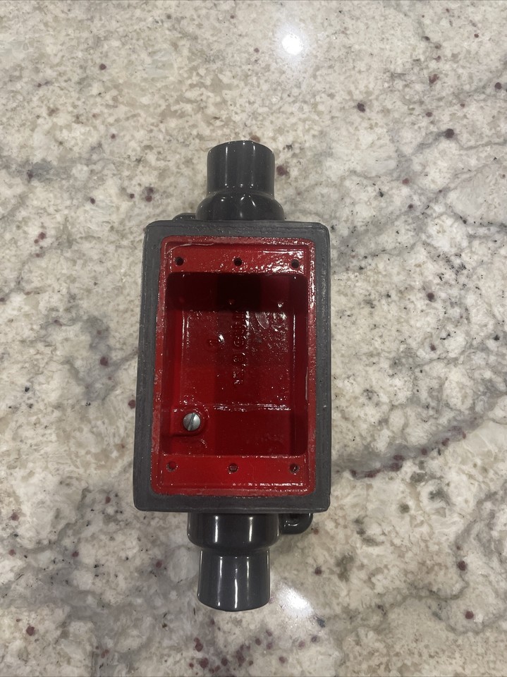 Plasti-Bond RedH2OT® PRFSC2 FS Series Shallow Conduit Device Box, 3/4 ...