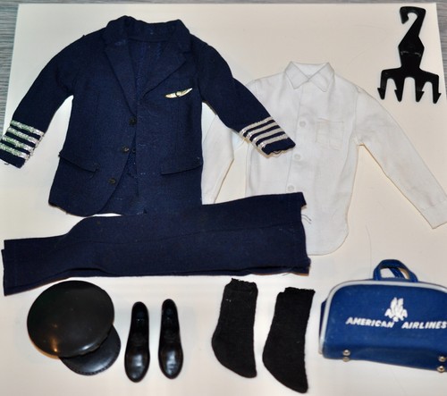 1964 Vintage Mattel Barbie KEN AMERICAN AIRLINES Captain #779 VGUC Not ...