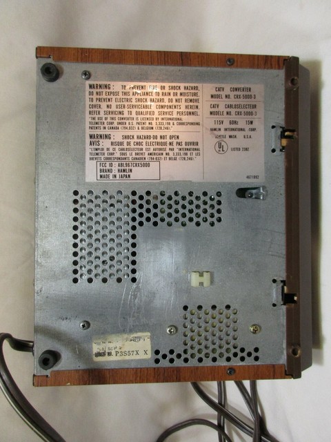 HAMLIN CRX-5000-3 TV Cable Box CATV Converter 115V 60 Hz 15W for sale ...