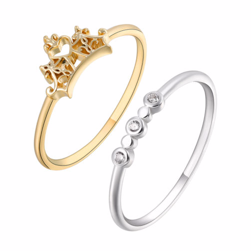 DISNEY® CINDERELLA STACKABLE RINGS #disneyrings #cinderellarings # ...