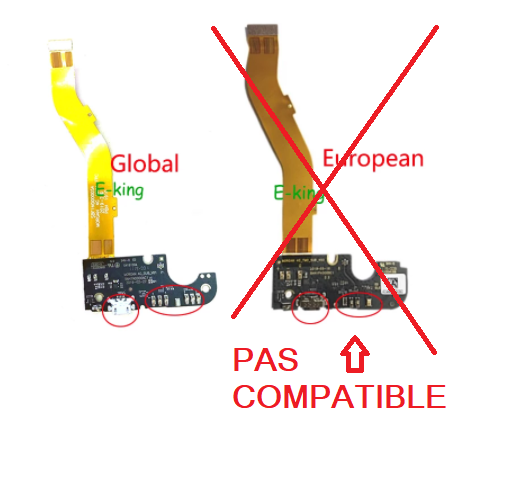 Alcatel 3V 2019 5032 Microphone charging port platinum board cable ...