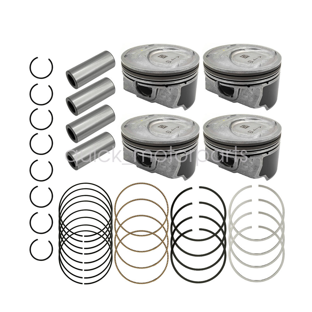 STD Engine Piston & Pin & Snap Ring Kit For 10-19 Hyundai Sonata Kia ...