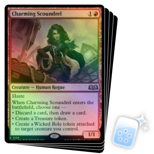 FOIL CHARMING SCOUNDREL X4 Wilds Of Eldraine WOE Magic MTG MINT CARD | eBay