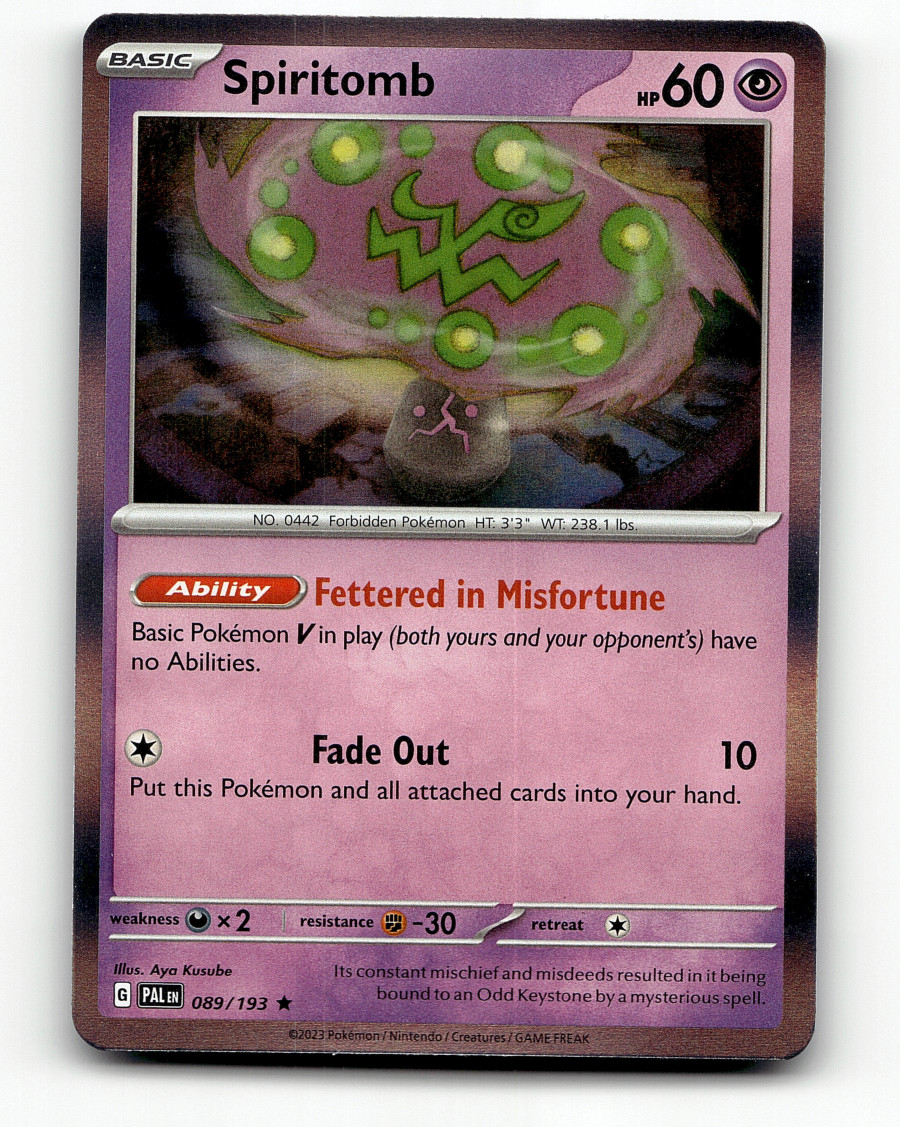 Spiritomb (Common)[SWSH09]: Buy and Sell Prices & Values - Pokécazilla