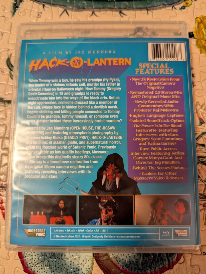 Hack-O-Lantern 1988 Blu-ray Hy Pyke Gregory Scott Cummins Katina Garner ...