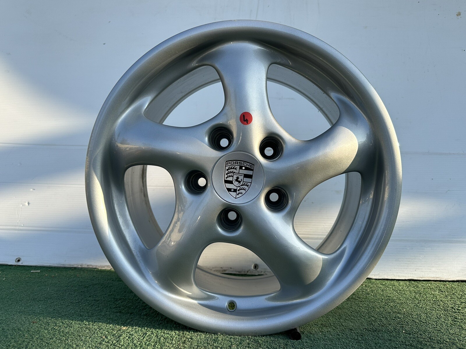 PORSCHE 986 911 TURBO TWIST 17" GENUINE FACTORY ORIGINAL OEM WHEELS ...