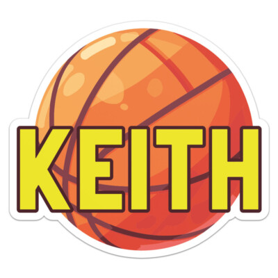 Basketball Keith Name Vinyl Decal Car Bumper Sticker | eBay