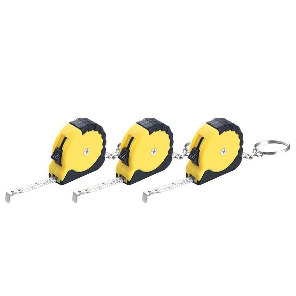 1m/3FT Steel Tape With Keychain Carpentry Ruler Small Steel Ruler ...