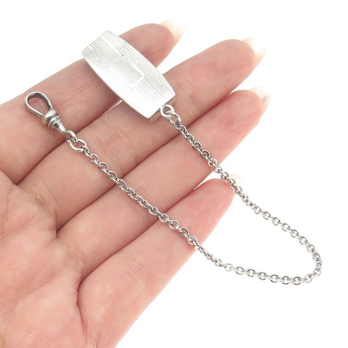 WATROUS MFG 925 Sterling Silver Antique Art Deco Belt Tip Pocket Watch ...