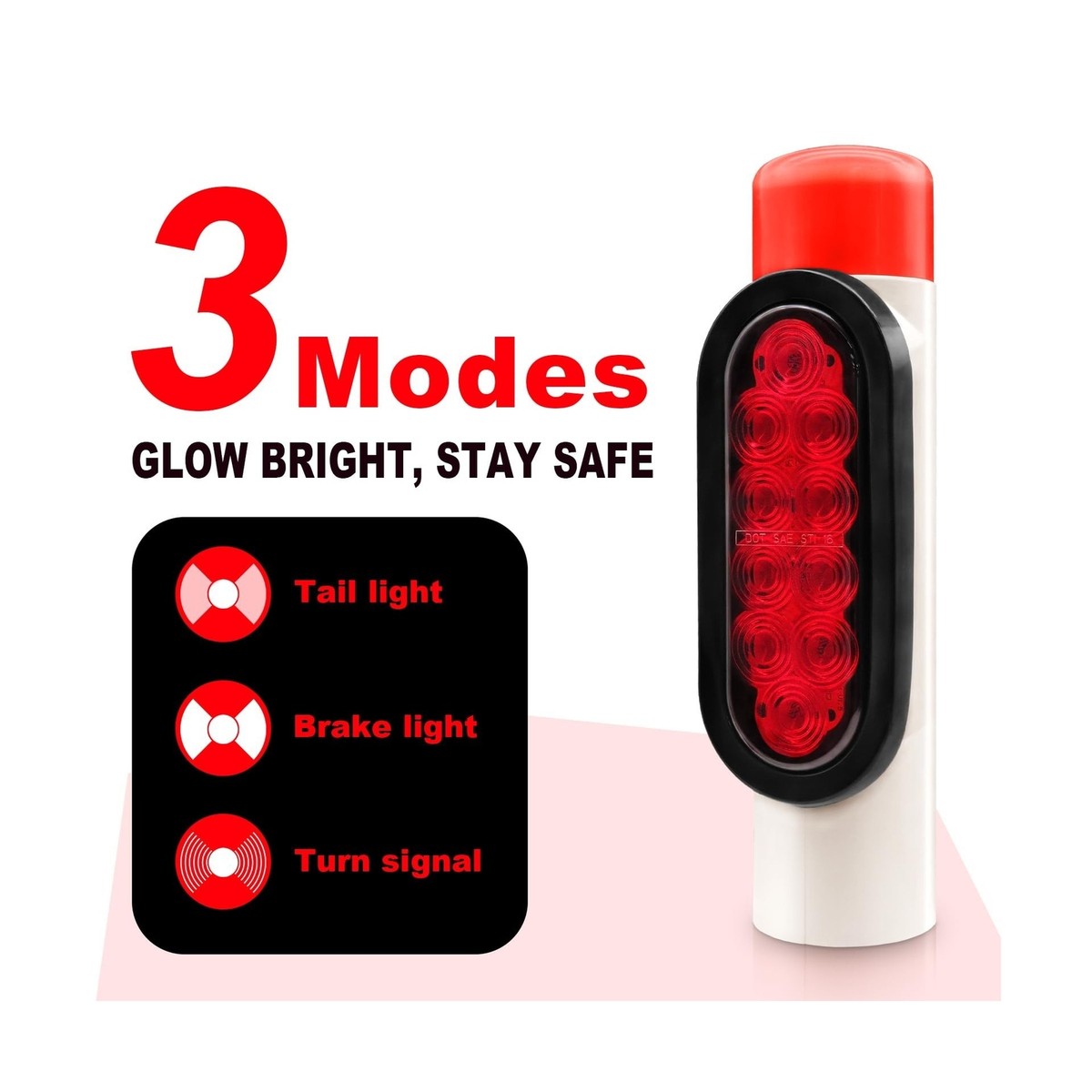 Trailer Pole Light Kit Boat Trailer Guide Lights, IP67 Waterproof Boat ...