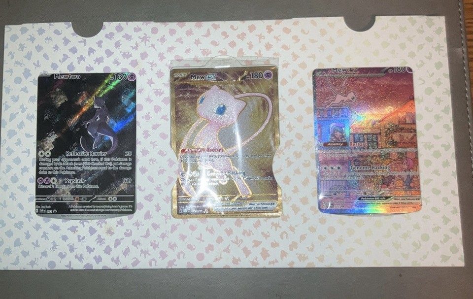 Pokemon 151 UPC - Mew 53 - Metal Mew 205 - Mewtwo 52 (Promo Card Set ...