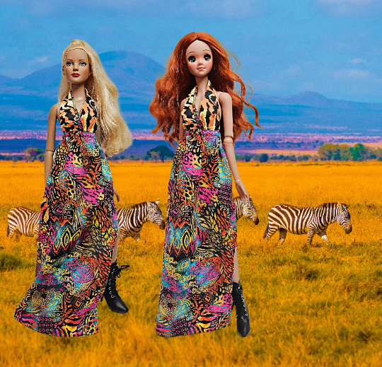 1/3 BJD SMART DOLL AFRICAN WILD Gown also fits Tonner 22 inch American ...
