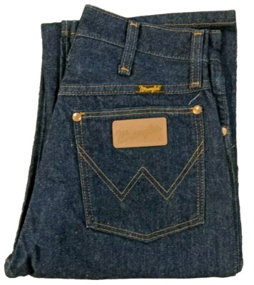 Men's Vintage Wrangler Jeans Made in USA 13MWZ Tan label XL length | eBay