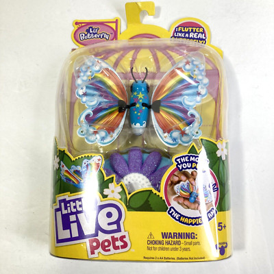 NEW Little Live Pets LIL' Butterfly Flutter Wings Rare Blue Electronic ...