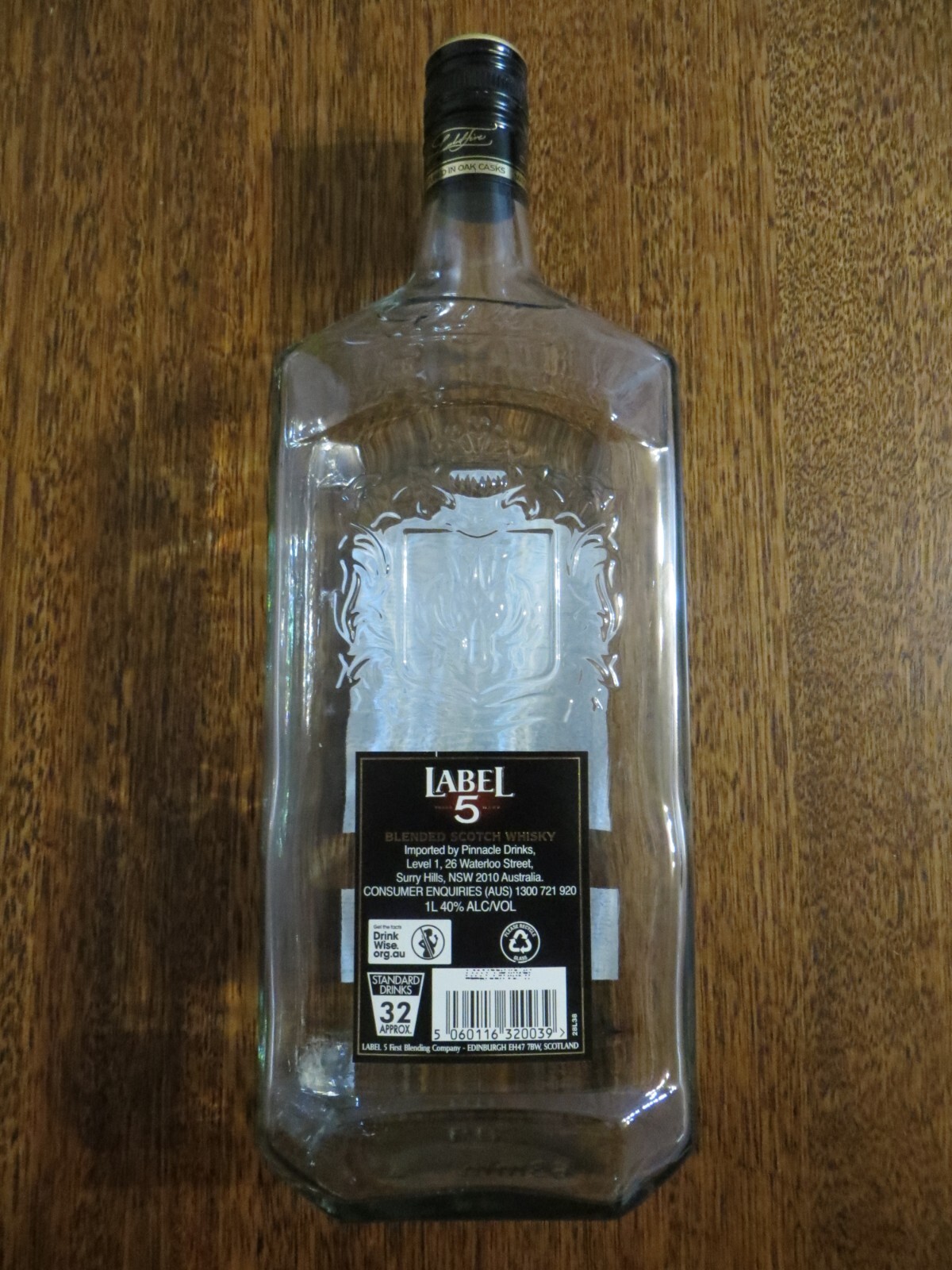 Empty Bottle Label 5 Scotch Whiskey | eBay Australia