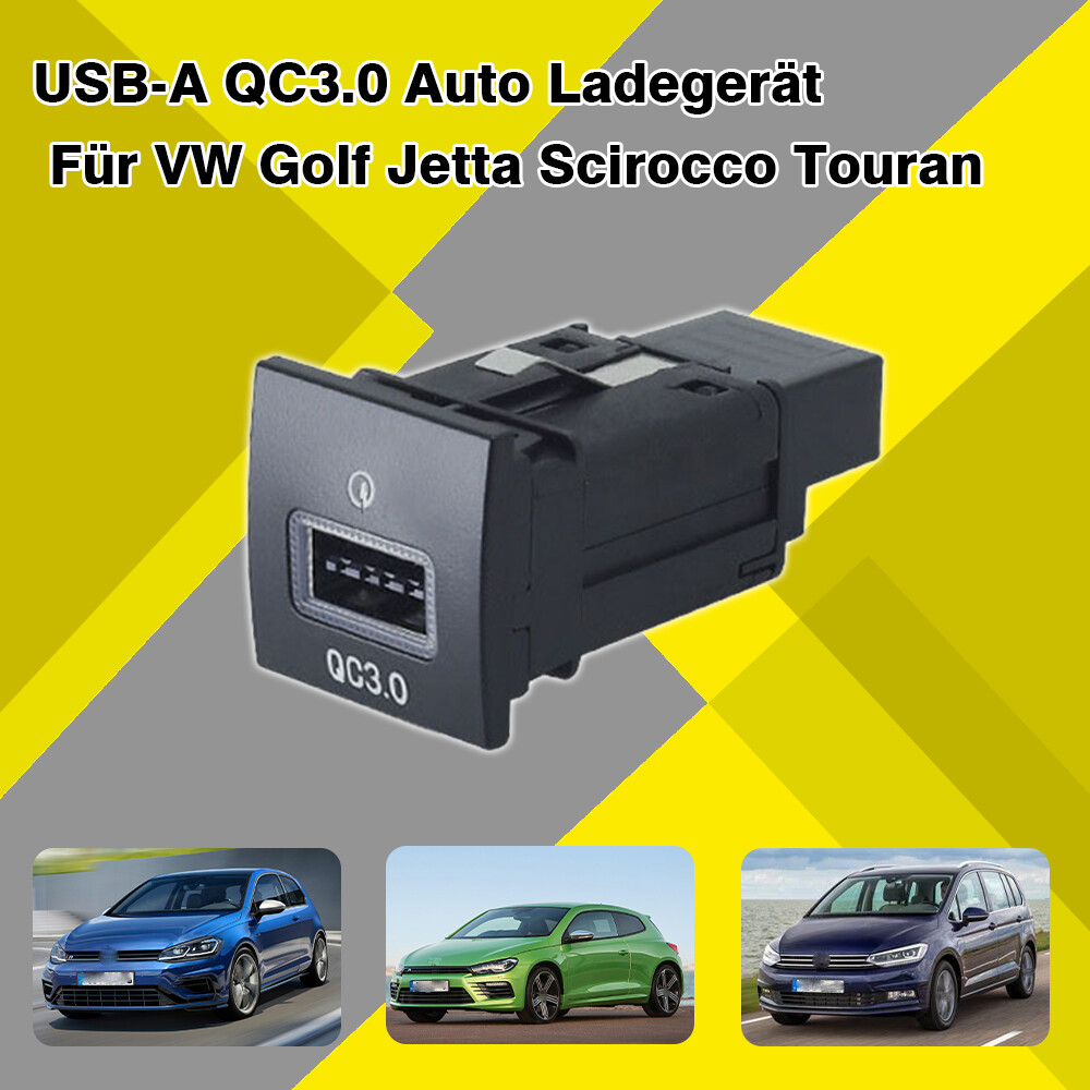 Auto QC3.0 USB Ladegerät Buchse Steckdose Für VW Golf MK5 MK6 Jetta ...