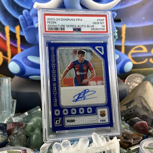 2023-24 Panini Donruss - PEDRI, Signature Series Blue Auto /99 PSA 10 ...