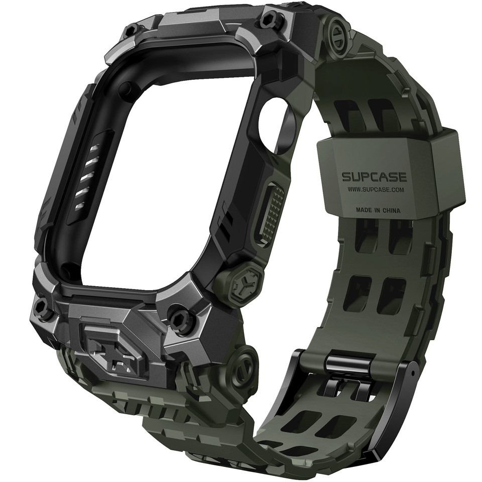 For Apple Watch 10(46mm) SUPCASE Rugged Adjustable Sport Strap Smart ...