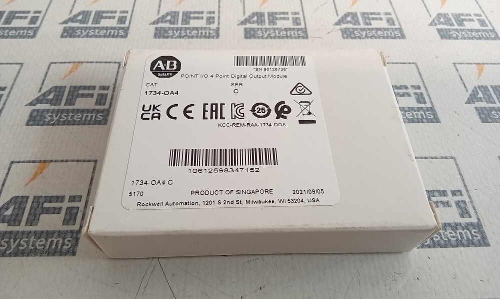 Alllen-Bradley 1734-OA4 SER C Digital Output Module 4-Point VAC Output ...