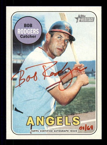 2018 Topps Heritage Real One Autograph/Auto Red Ink BRO Bob Rodgers ...