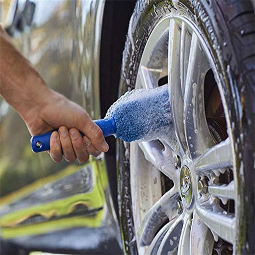 Microfiber Tire Rim Brush Motorcycle Detailing Car Cleaning Tool Auto ...