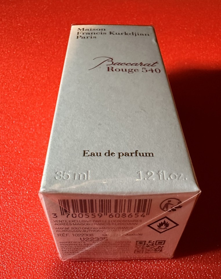 Maison Francis Kurkdjian Baccarat Rouge 540 Eau de PARFUM 1.2oz/35ml 100% Auth. | eBay