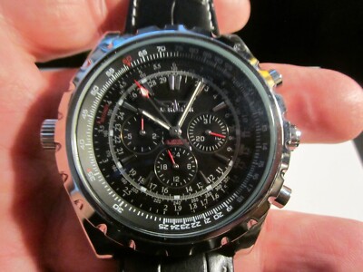 MEN'S JARAGAR AUTOMATIC WATCH A 212 - LARGE FACE AND HEAVY - FITS UP TO ...