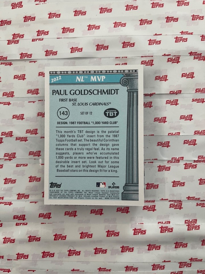 2022 TOPPS TBT 1987 FOOTBALL 1000 YD SET 48 CARD CARDINALS PAUL ...