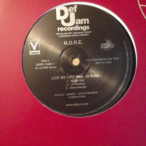 N O R E Live My Life NM 2001 12 Def Jam Ja Rule Hype Sticker EBay N O R E Live My Life NM 2001 12 Def Jam Ja Rule Hype Sticker EBay