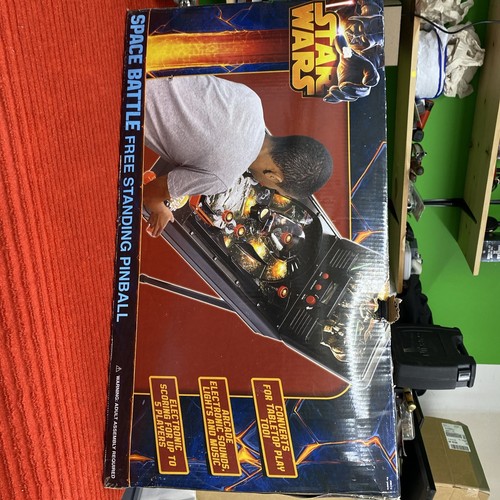 STAR WARS SPACE BATTLE FREE STANDING PINBALL MACHINE DARTH VADER (OPEN ...