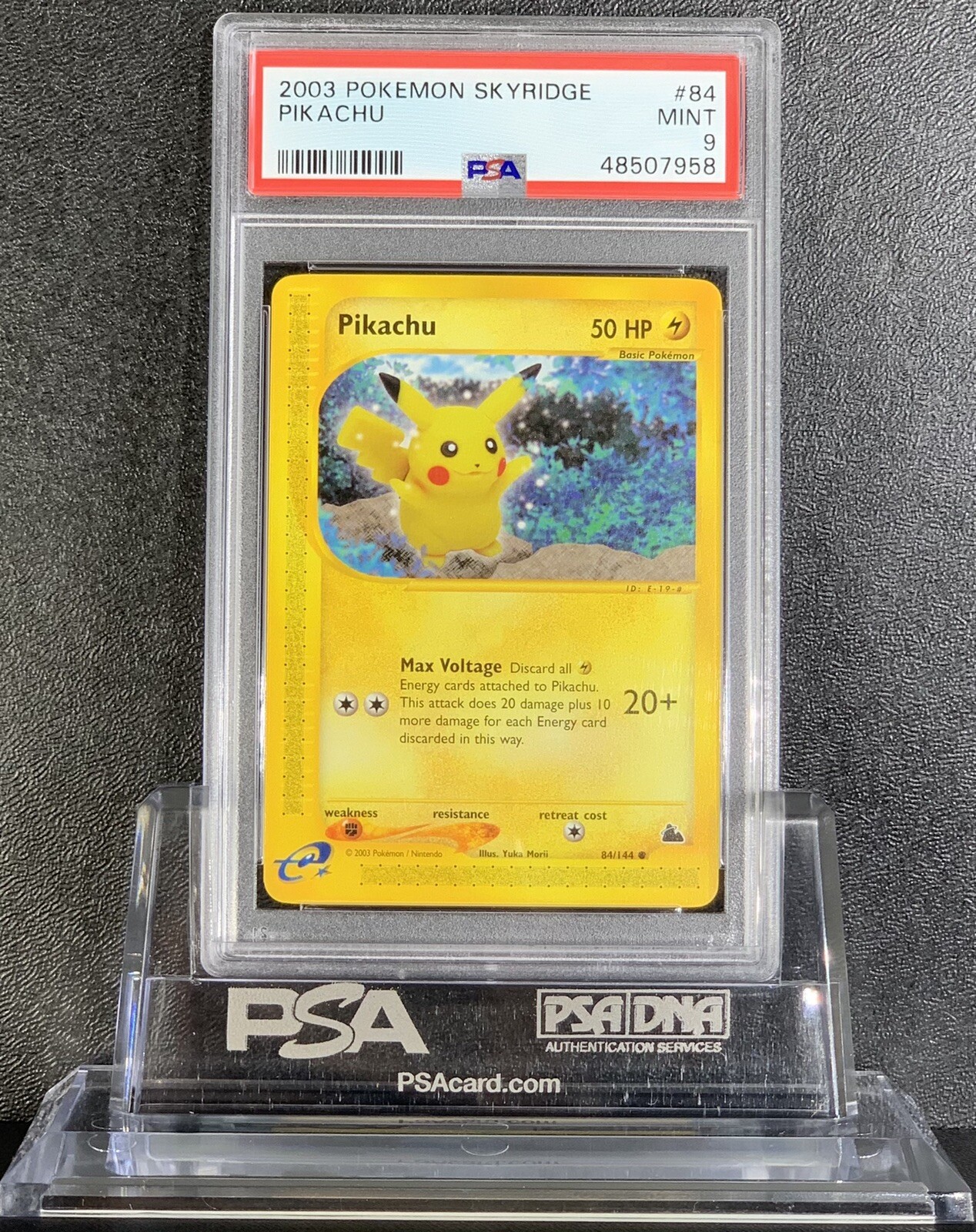 2003 Pokemon Card Skyridge Pikachu 84/ 144 PSA 9 MINT | eBay