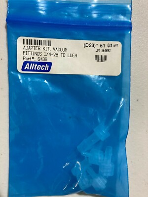 ADAPTER KIT VACUUM FITTINGS 1/4-28 TO LUER PART 6438 ALLTECH | eBay
